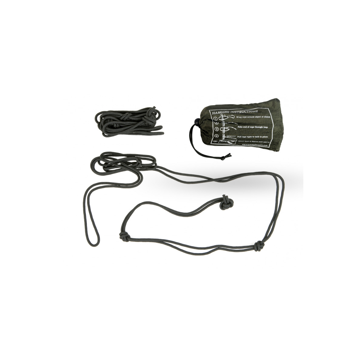 Сет јажиња за хамок, Ticket To The Moon, Nautical Ropes, црни ...