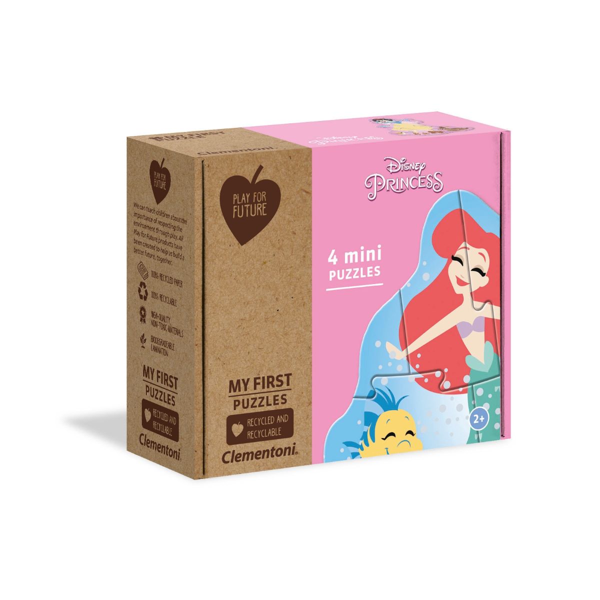 Мини сложувалка 4 во 1, Play for Future, Disney Princess, 3+6+9+12 ...