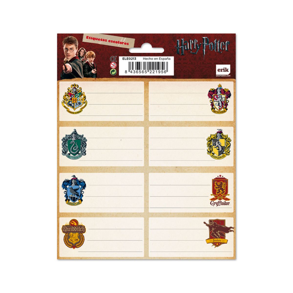 Сет налепници, Harry Potter - Emblems | literatura.mk