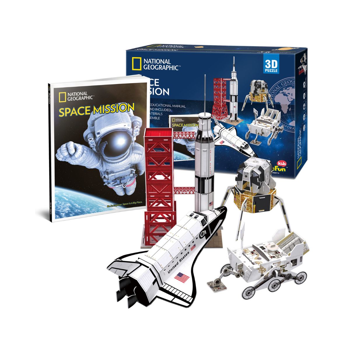 3D сложувалка, Cubic Fun, National Geographic - Space Mission, 80 ...