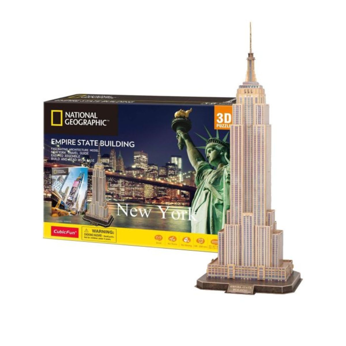 3D сложувалка, Cubic Fun, National Geographic-Empire State Building, 66 ...