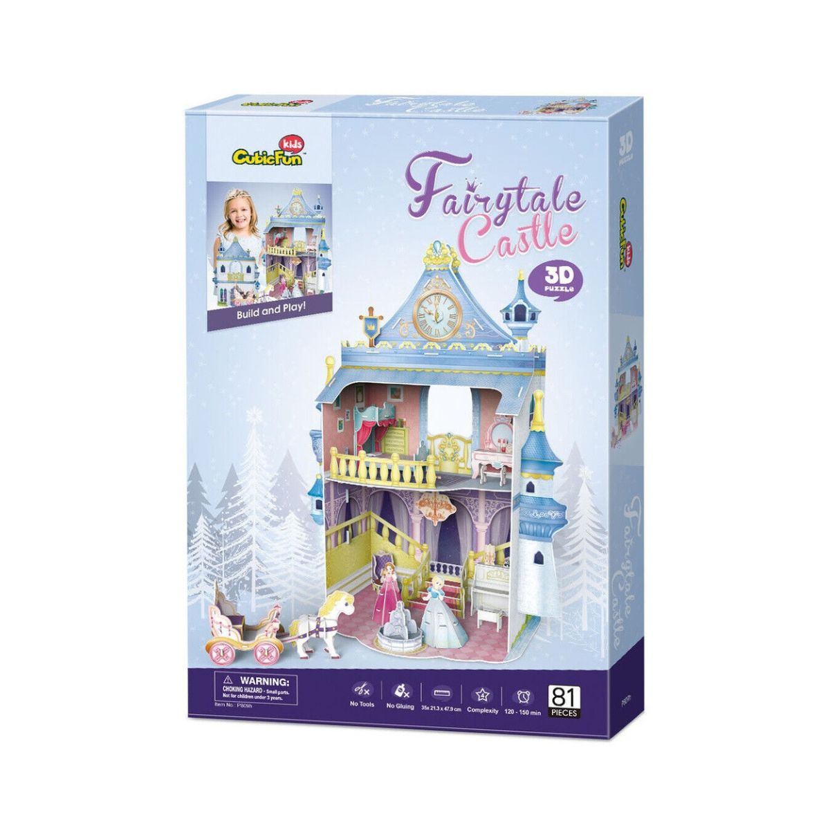3D сложувалка, Cubic Fun, Fairytale Castle, 81 парче | literatura.mk