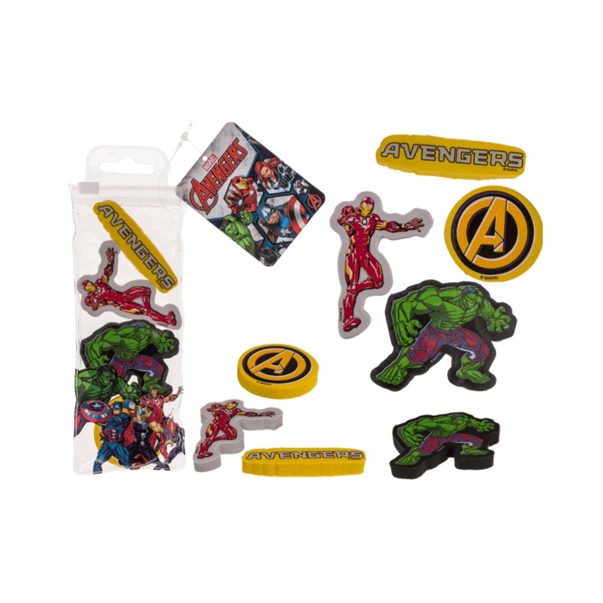 Сет гуми за бришење, Marvel: Avengers, 1/4 | literatura.mk