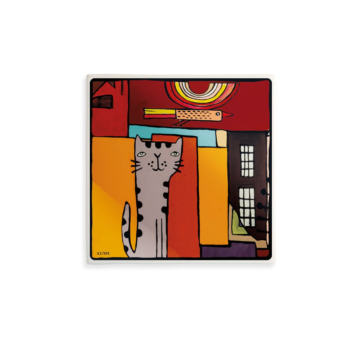 Декоративна плочка, In My City - "The Cat" XI-XVI, 21 x 21 cm ...