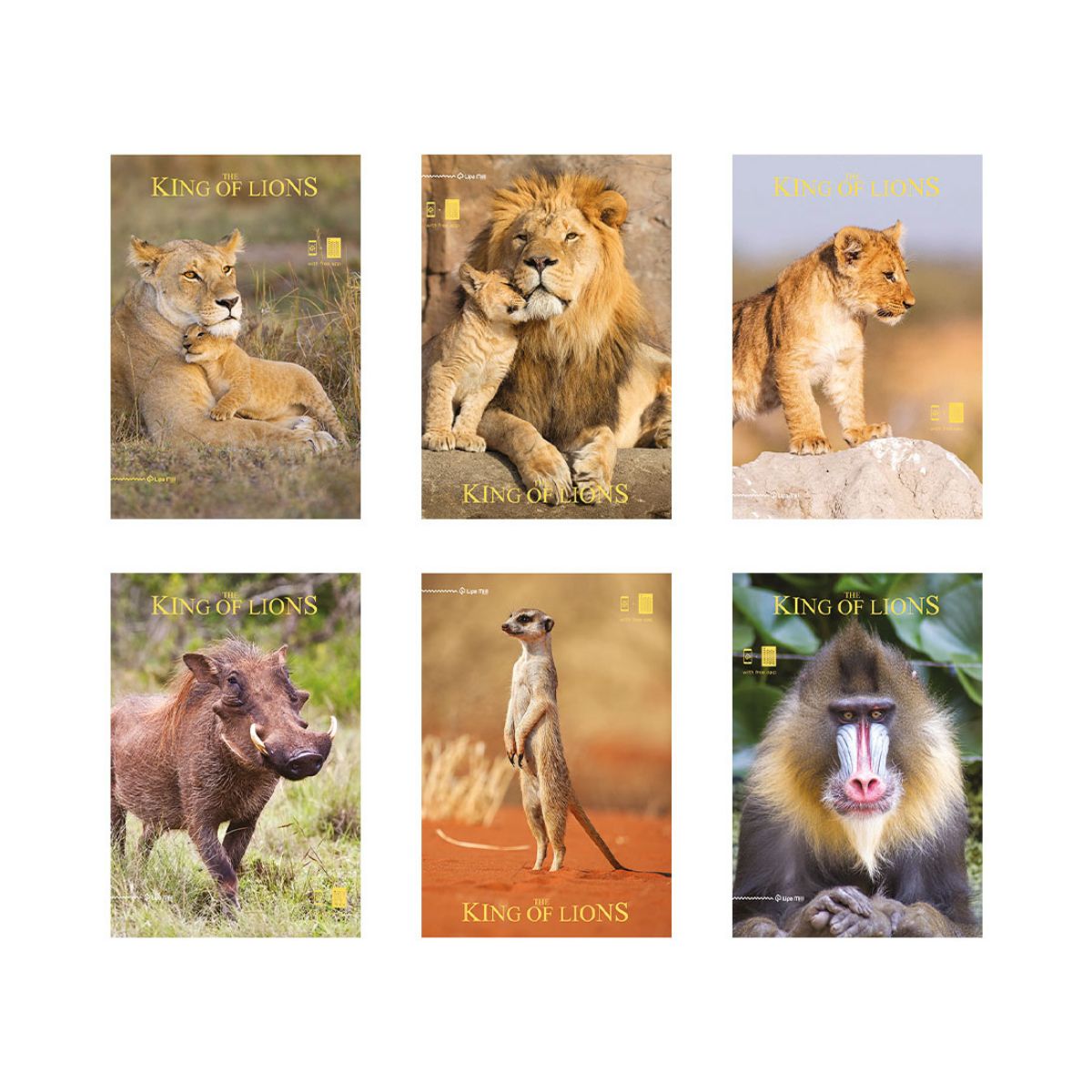 Тетратка, Lipa Mill, King of Lions, А4, линии | literatura.mk