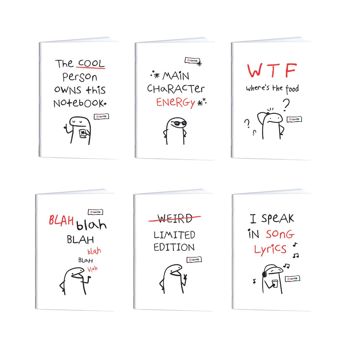 Тетратка, Lipa Mill, Meme, A4, линии | literatura.mk