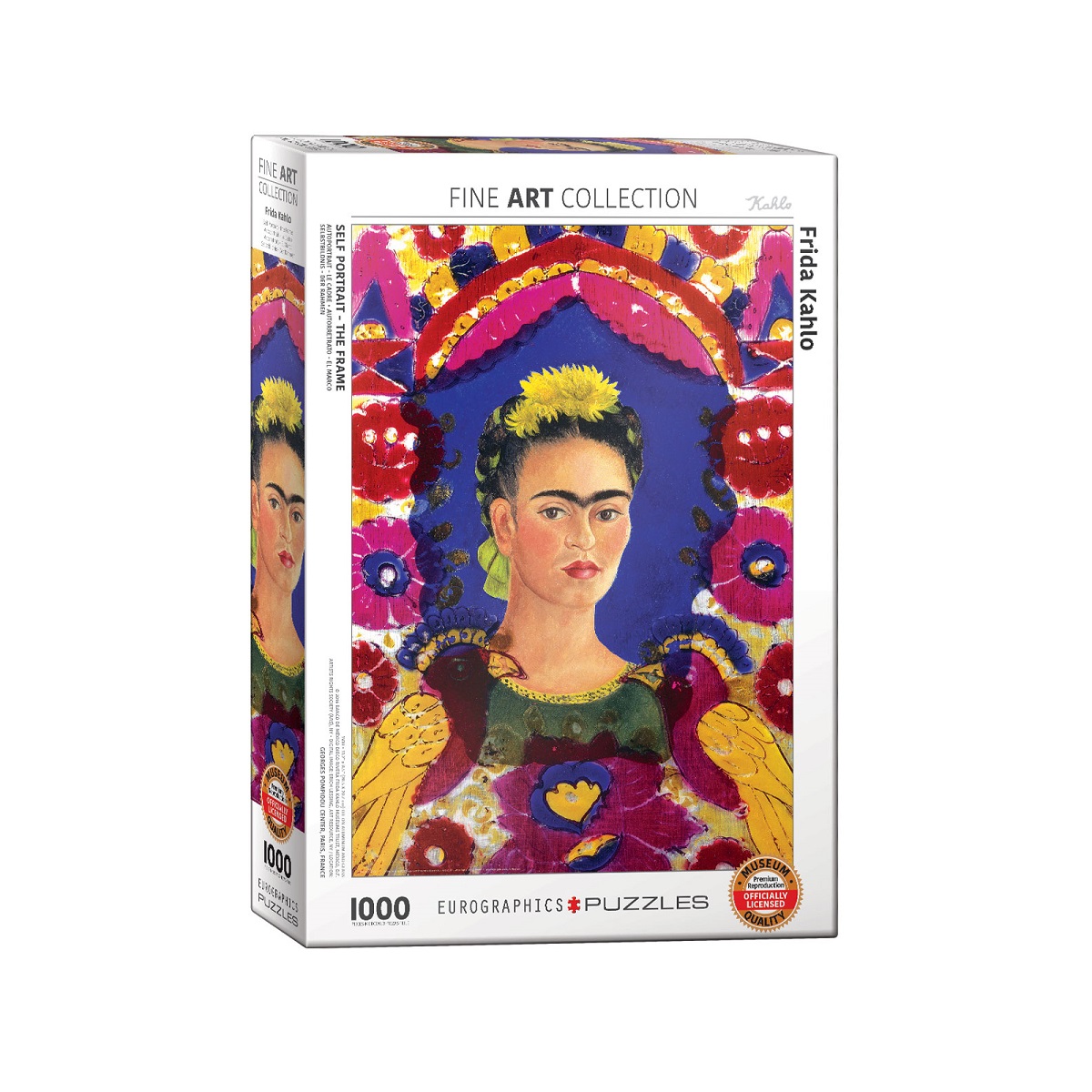 Сложувалка, Self Portrait The Frame, Frida Kahlo, 1000 парчиња ...