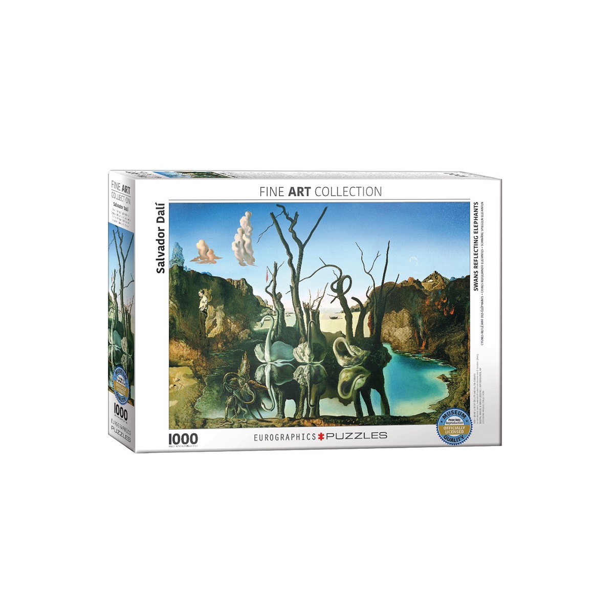 Сложувалка, Swans Reflecting Elephants, Dali, 1000 парчиња | literatura.mk