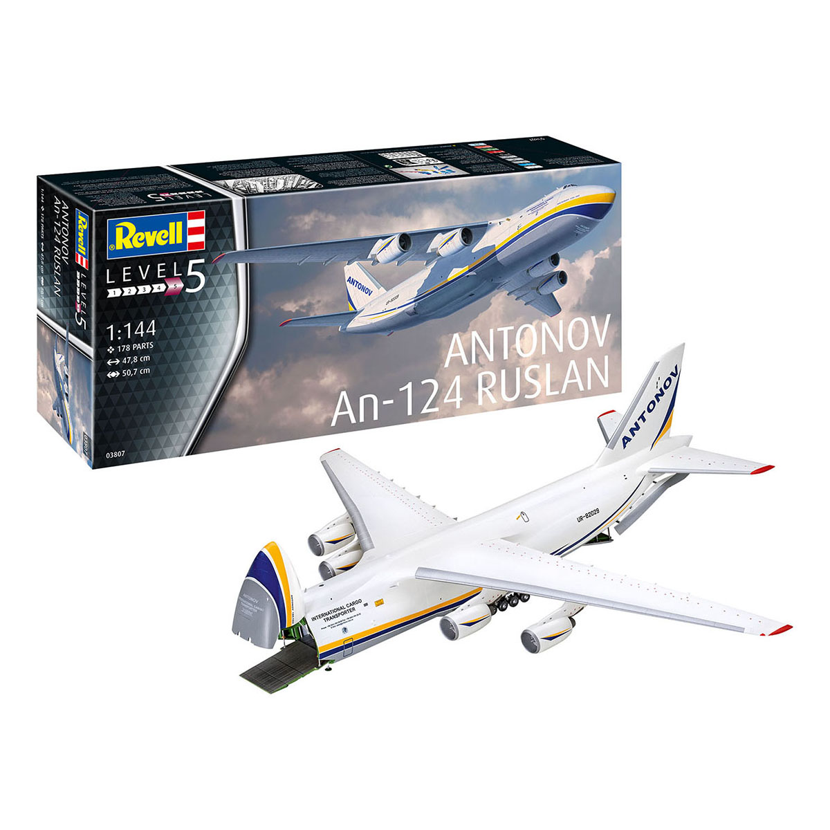 Макета, Antonov AN-124 Ruslan, 1:144 | literatura.mk