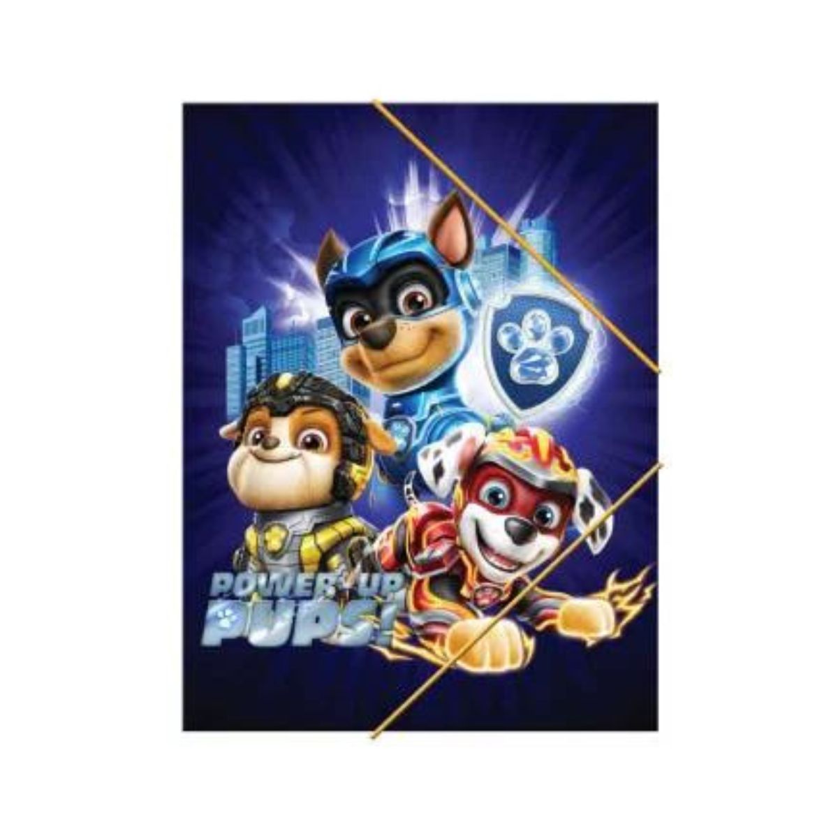 Папка со ластици, Paw Patrol - Power Up Pups, A4 | literatura.mk