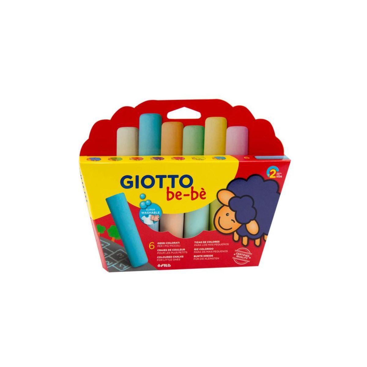 Сет од 6 креди во боја, Giotto be-be | literatura.mk