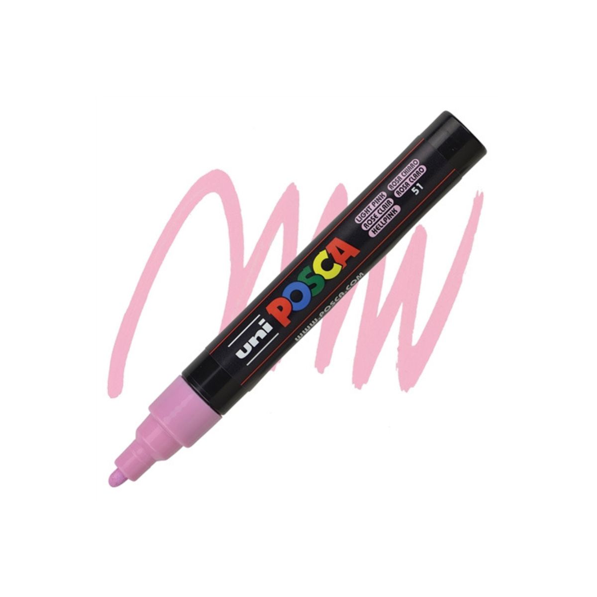 Маркер, Posca PC-5M - Light Pink | literatura.mk