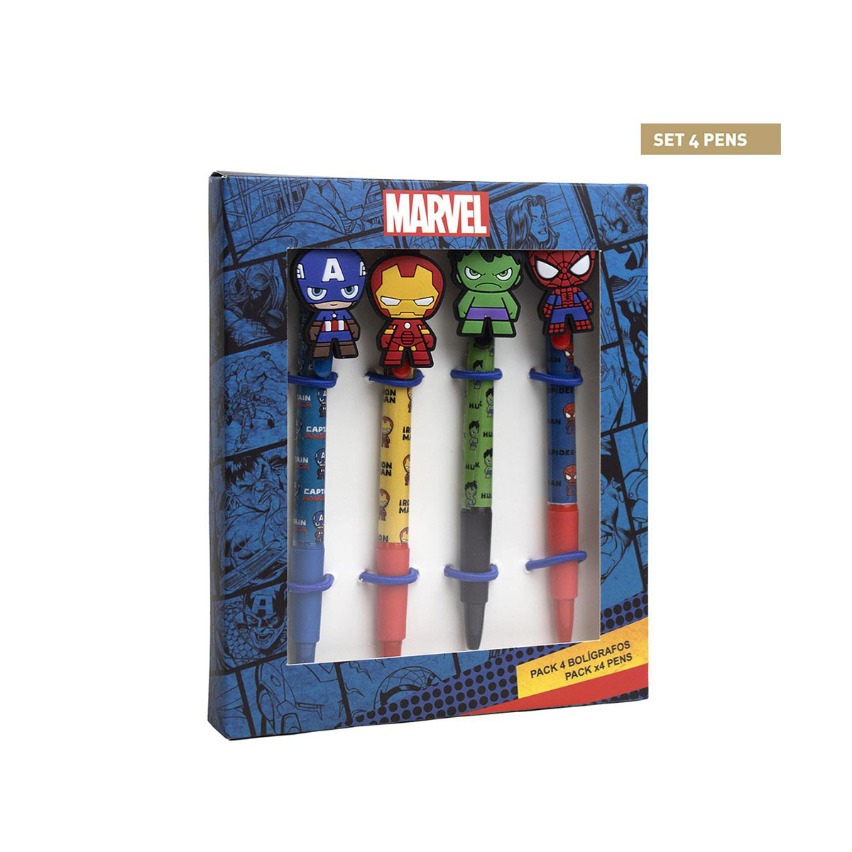 Сет од 4 пенкала, Marvel: Avengers | literatura.mk