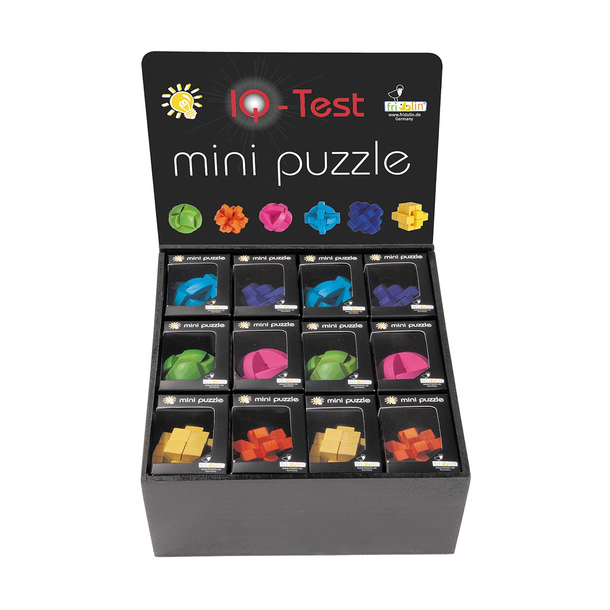 Дрвена загатка, IQ-Test, Coloured wooden 3D puzzle | literatura.mk