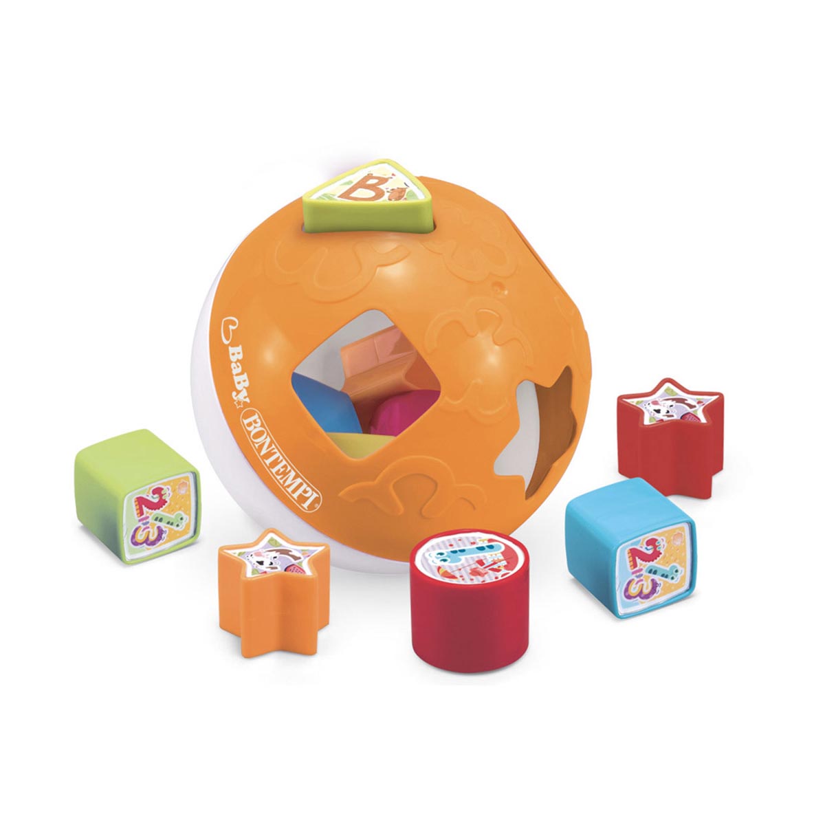 Сортер-топка, Baby, Shape Activity Ball, 7 парчиња | literatura.mk