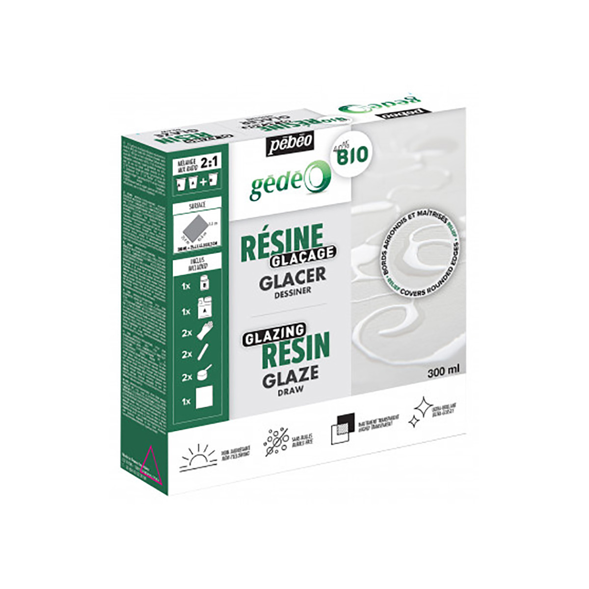 Смола за глазирање, Pebeo, Gedeo, Glazing Bioresin, 300мл | literatura.mk