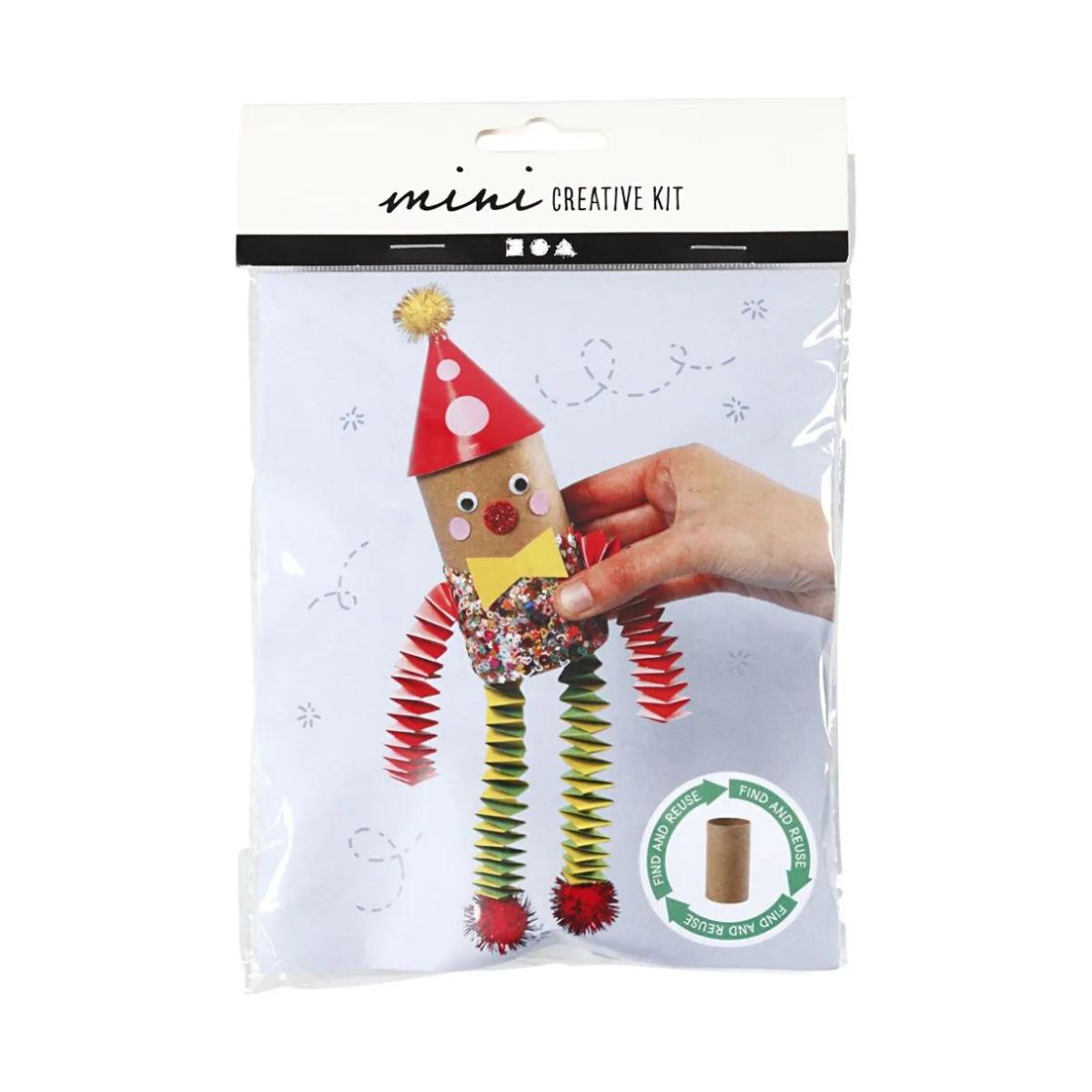 Мини креативен сет за изработка, Toilet Roll Clown | literatura.mk