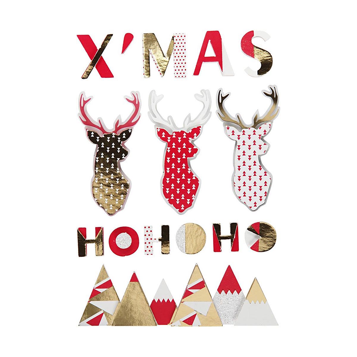 Сет новогодишни 3D стикери, 3D Stickers | literatura.mk