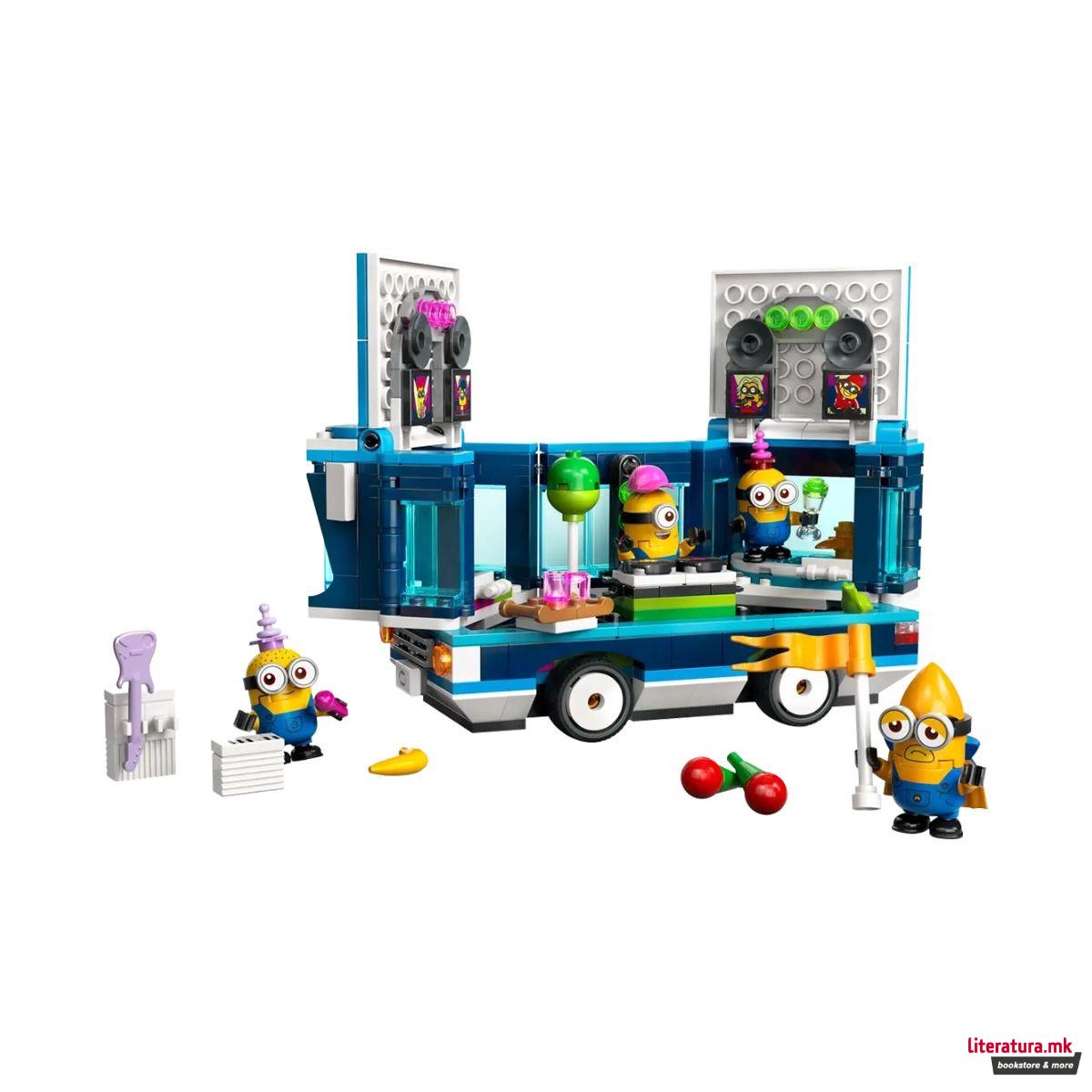 LEGO коцки, Despicable Me 4 - Minions' Music Party Bus | literatura.mk