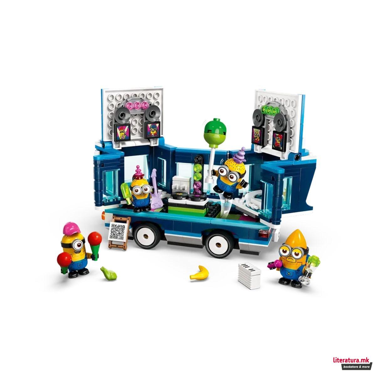 LEGO коцки, Despicable Me 4 - Minions' Music Party Bus | literatura.mk